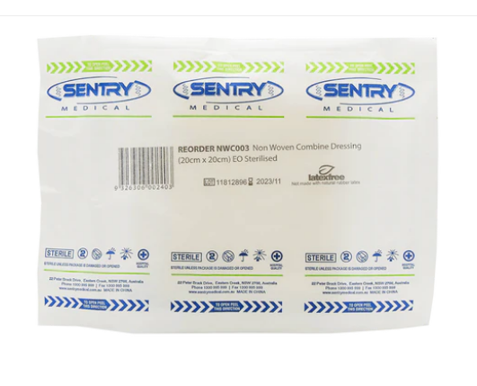 COMBINE DRESSING 20CM X 20CM – Amada First Aid