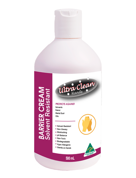 Barrier Cream (Solvent Resistent) Pump Ultra Clean – Amada First Aid